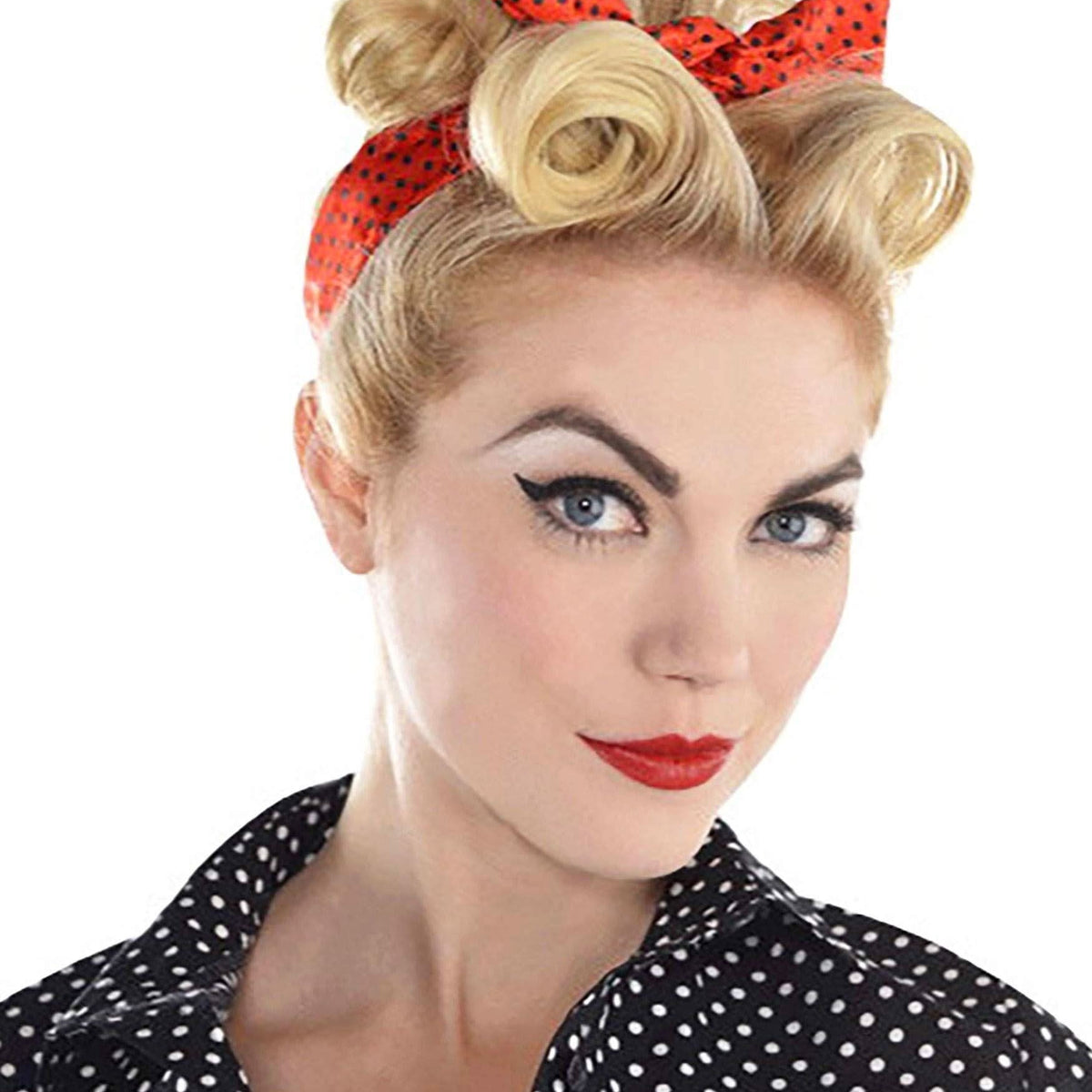 1960s Rockabilly Headscarf for Women - Classic Polka Dot Style | CLICKK ...