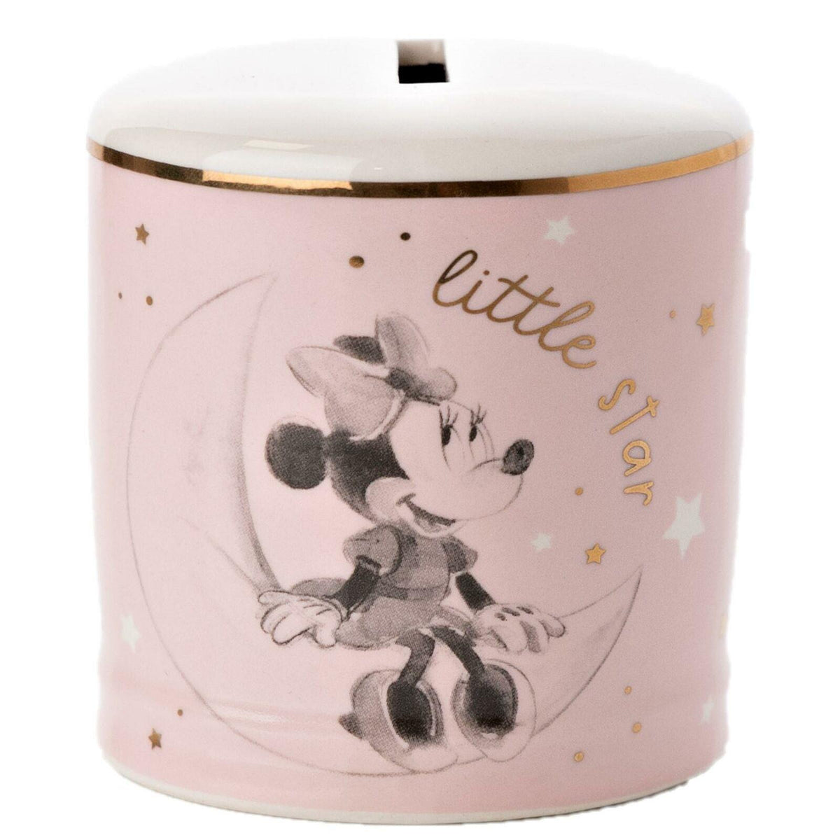 Minnie Mouse Ceramic Money Box Pink Little Star Design | CLICKK Home Store