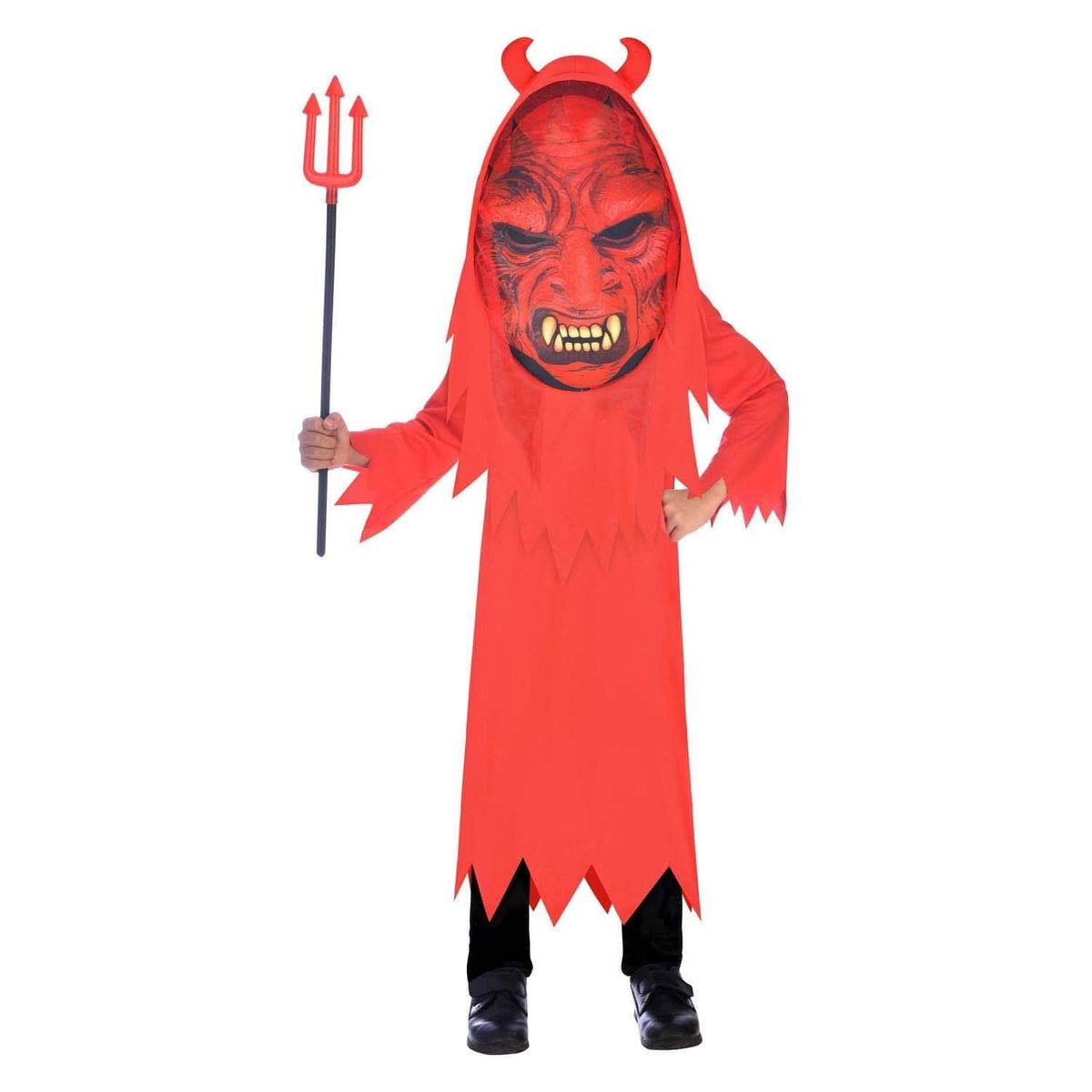 Child Devil Halloween Costume with Big Head Mask by Fancy Dress ...