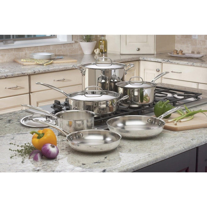 Cuisinart Stainless Steel Cookware Set 11pc Durable Chef's Classic ...