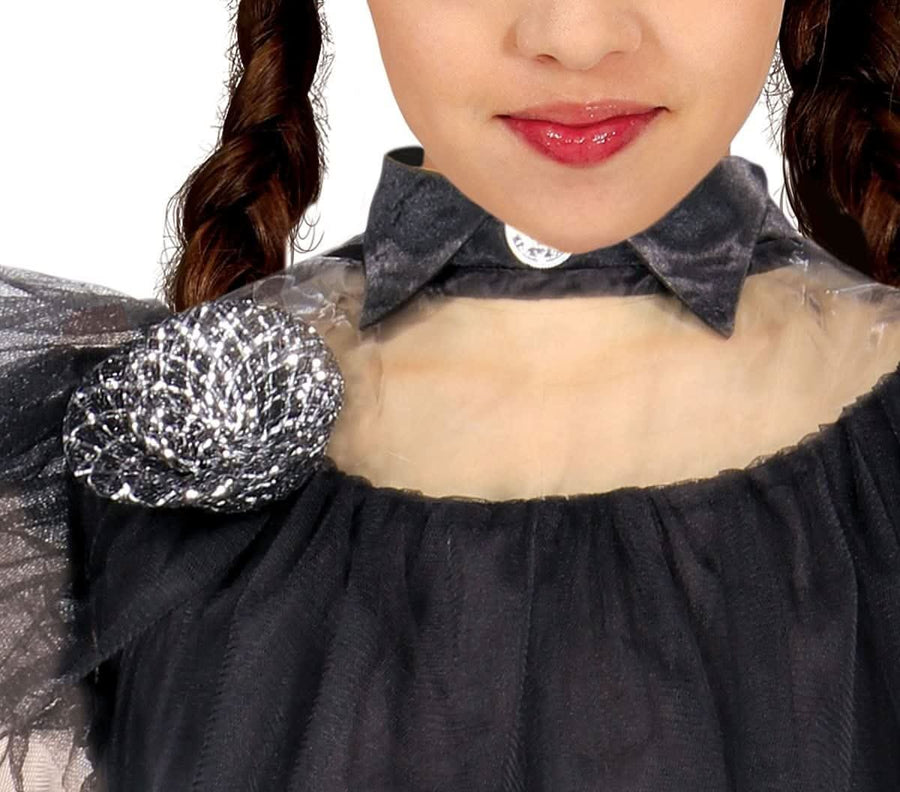 Wednesday Addams Costume for Kids - Child Addams Dress 10-12 Yrs ...